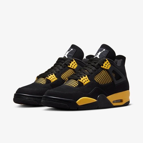 Men's Brand New Air Jordan 4 Retro "Thunder' Athletic Sneakers [dh6927 ...