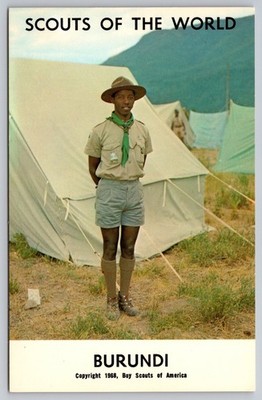 1968 Scouts of the World Burundi Boy Scout Vintage Postcard | eBay