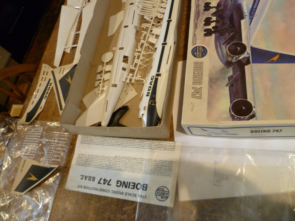 Airfix BOAC Boeing 747 Jumbo Jet in 1/144th scale model kit | eBay