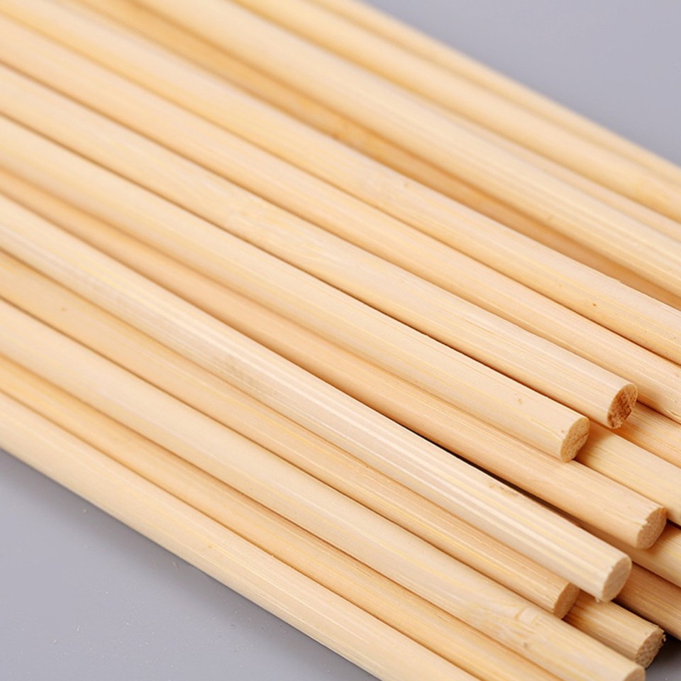 100pcs DIY Bamboo Sticks Craft Sticks for Art Crafting Projects ...