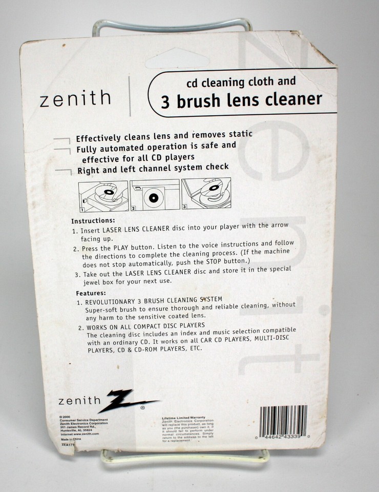 ZENITH Z CLEANING CLOTH AND 3 BRUSH LENS CLEANER KIT IN PACKAGE | eBay