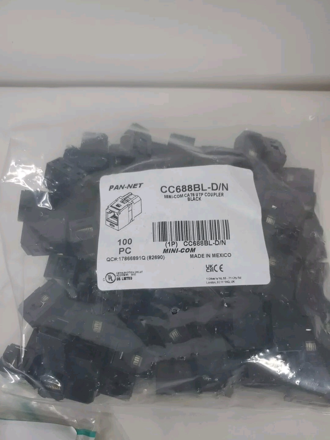 100 PANDUIT Mini-Com Cat.6 UTP Coupler Module CC688BL | eBay