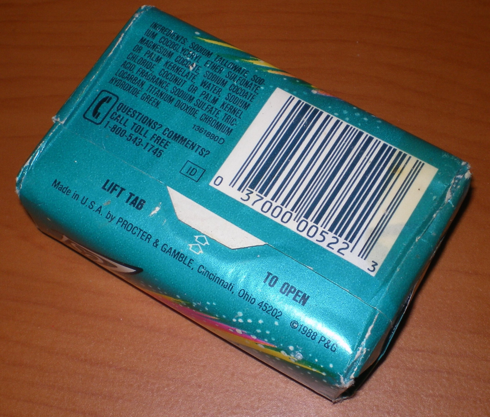 Vintage 1988 P&G Procter & Gamble ZEST 3.5oz Deodorant Soap Bar NOS ...