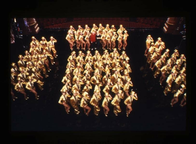 A Chorus Line Dancing Scene Gold Costumes Original 35mm Transparency ...