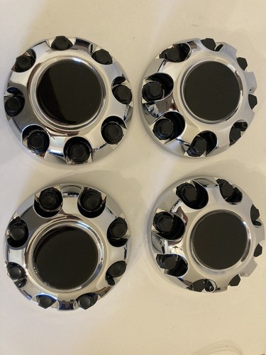 Chevy Silverado GMC Sierra 2500 8 Lug Chrome Center Caps 17" Wheel Rim ...