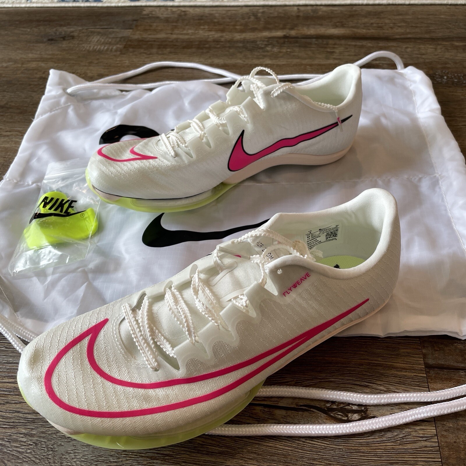 Nike Air Zoom Maxfly Sail Fierce Pink Track Spikes Men's Size 8 DH5359 ...