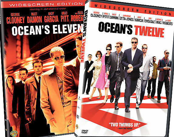Oceans Twelve/Oceans Eleven - 2 Pack (DVD, 2007, 2-Disc Set) for sale ...
