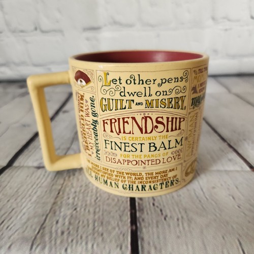 Jane Austen Coffee Tea Cup Mug Quotes Unemployed Philosophers Guild 14 ...