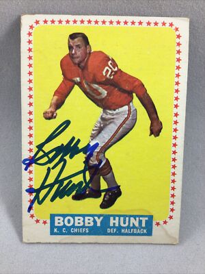Bobby Hunt -Auburn Tigers- Kansas City Chiefs Autographed Card | eBay