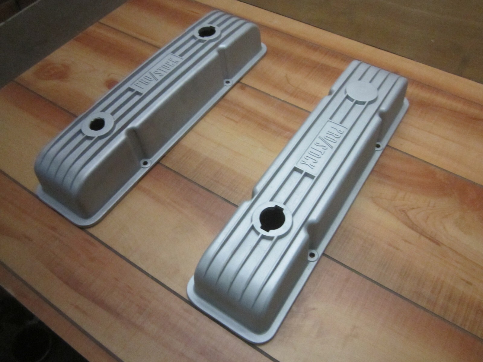 Pro/Stock Small Block Chevy Finned Aluminum Valve Covers 327 350 SBC ...