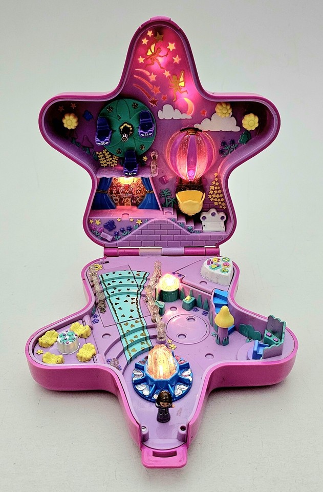 1993 Bluebird Polly Pocket Compact Playset Fairy Light Wonderland Ball ...