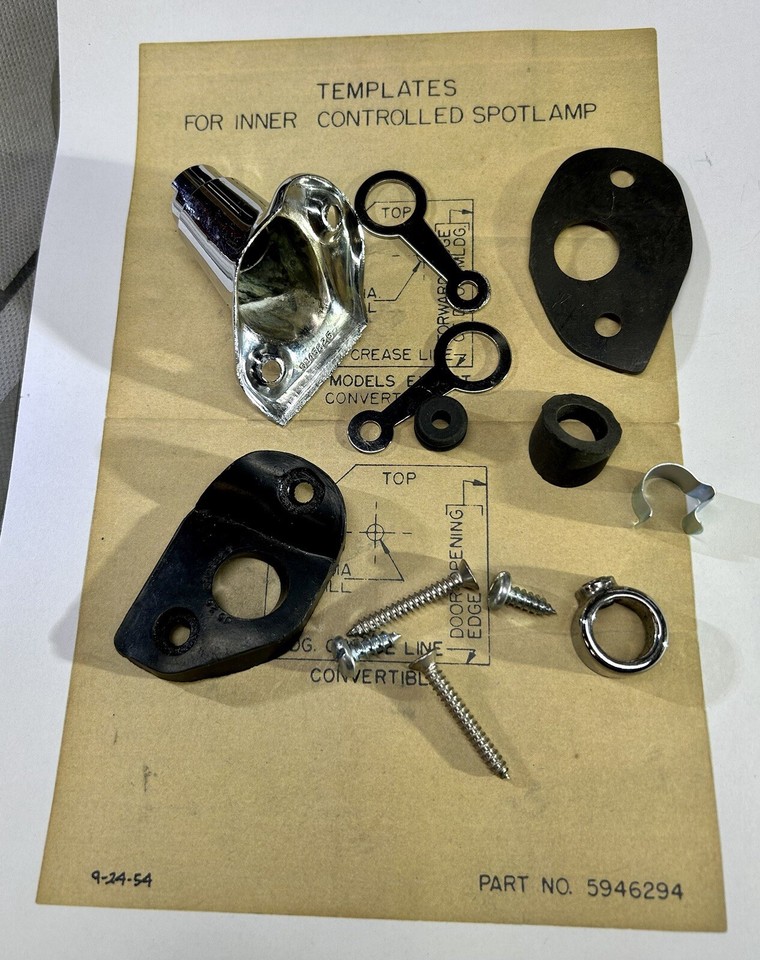 1955-1957 PONTIAC / CHEVY “GUIDE” S2-55 L. SIDE SPOTLIGHT BRACKETS (OEM ...