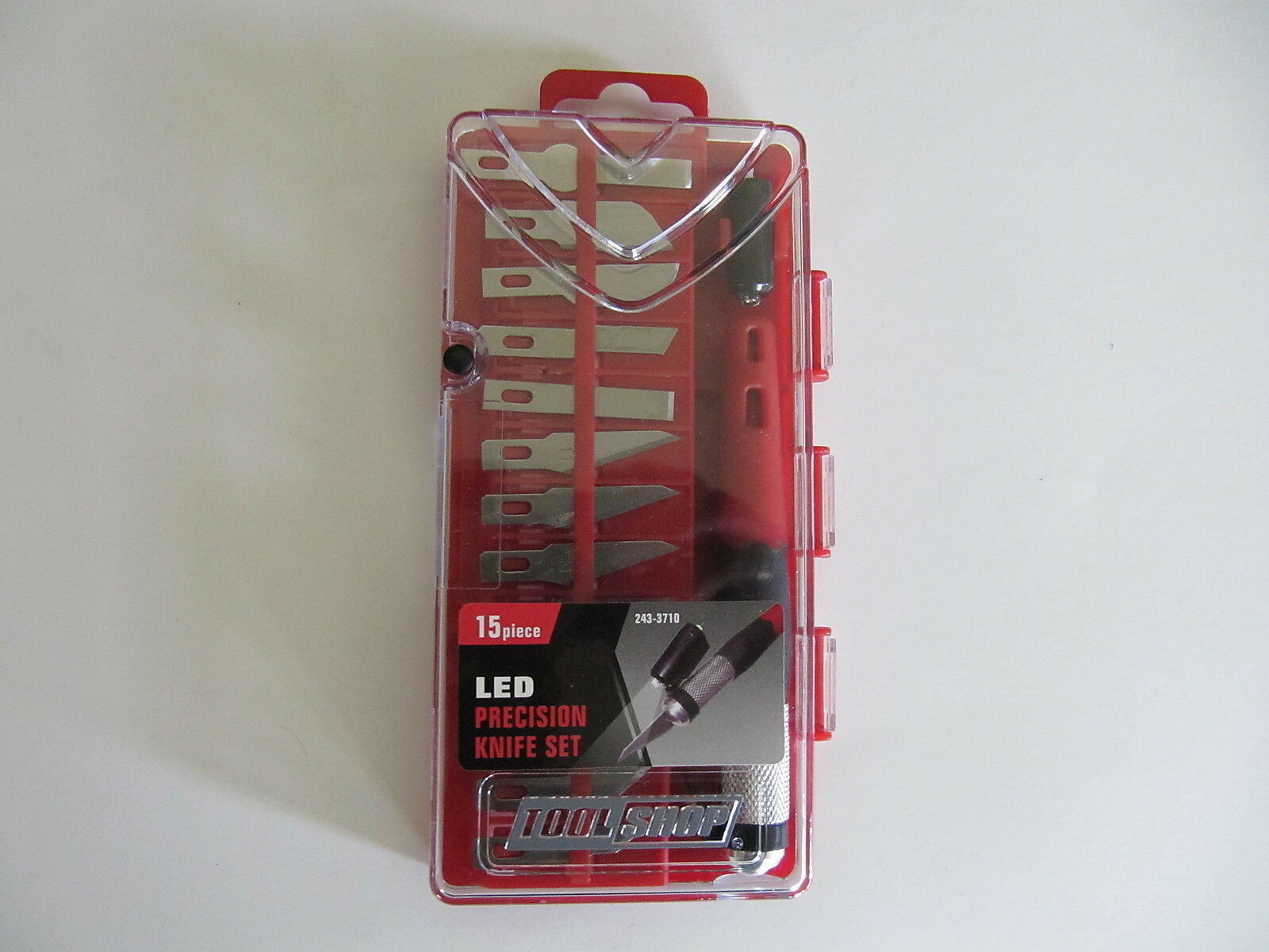 NEW TOOL SHOP 15 PIECE LED PRECISION KNIFE SET 243-3710 | eBay
