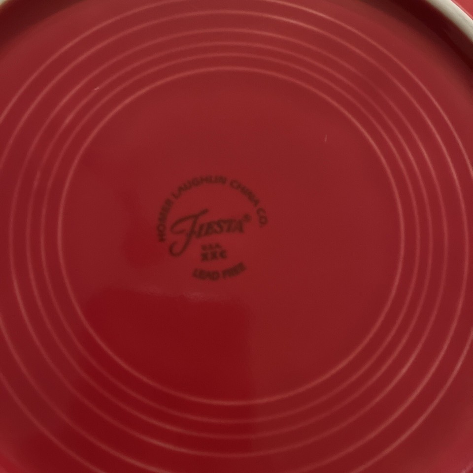 Fiesta Scarlet Red 10.5 Dinner Plate Homer Laughlin Fiestaware | eBay