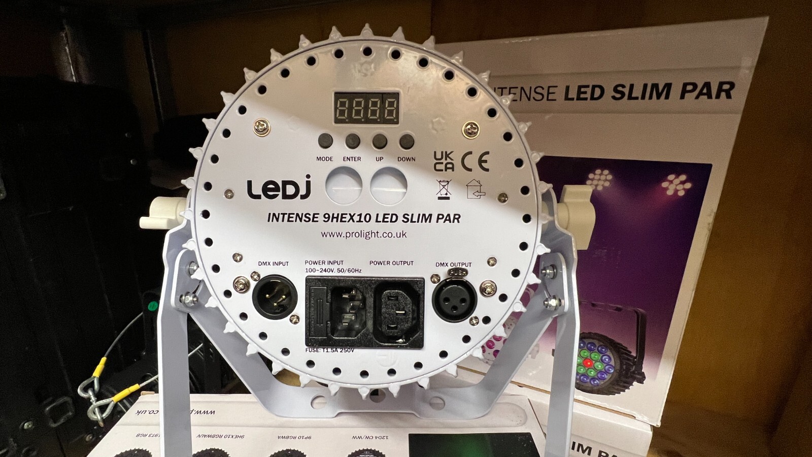 LEDJ Intense 9HEX10 LED Slim Par / UPLIGHTER White Housing | eBay UK