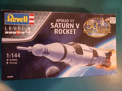 Revell Apollo 11 Saturn V Rocket, 1:144 Scale Model Kit #04909 New In ...