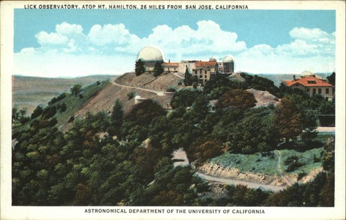 Mt Hamilton CA near San Jose University Lick Observatory unused vintage ...