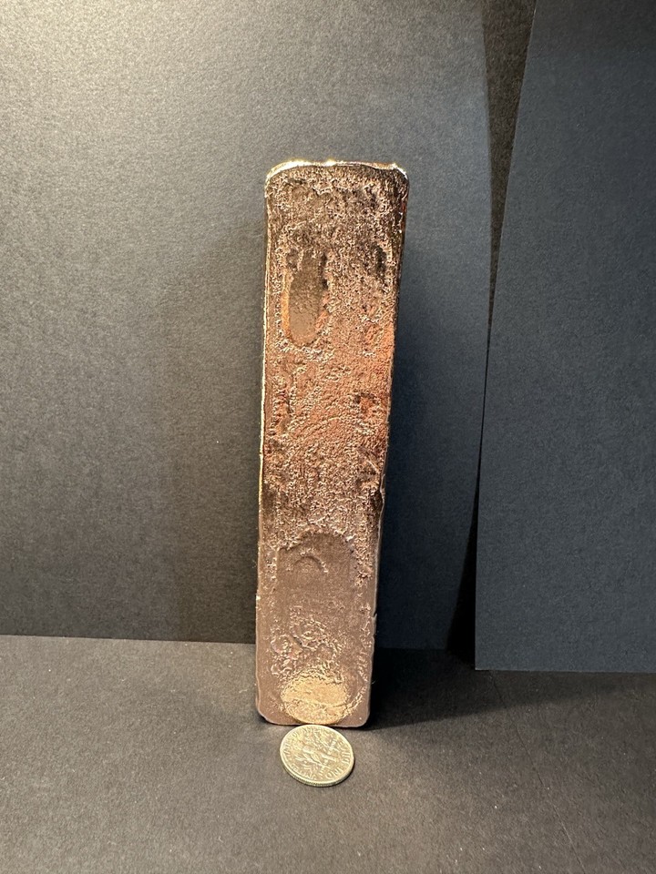 1 Kilo (1000g) Hand Poured Pure 999 Copper Bar (Plain) “Swamp East ...