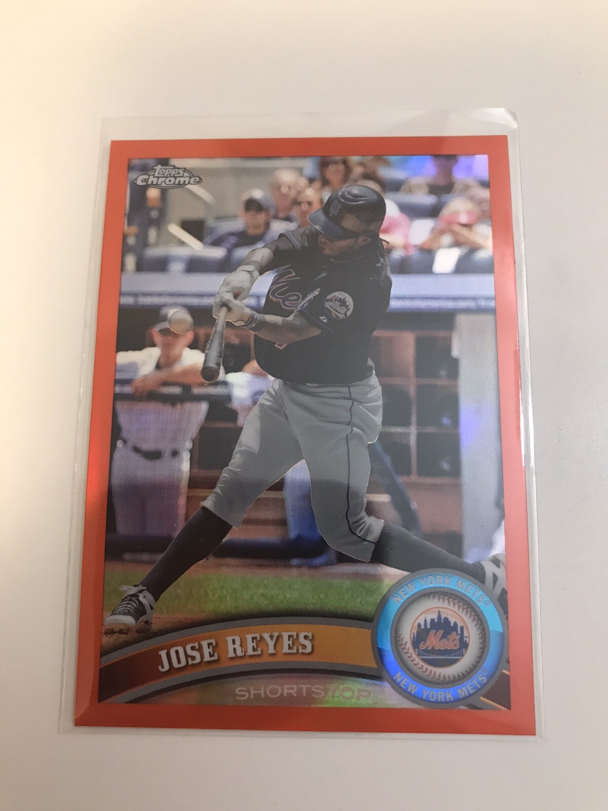 Topps Orange Refractor Baseball Card ‘Jose Reyes’ | eBay