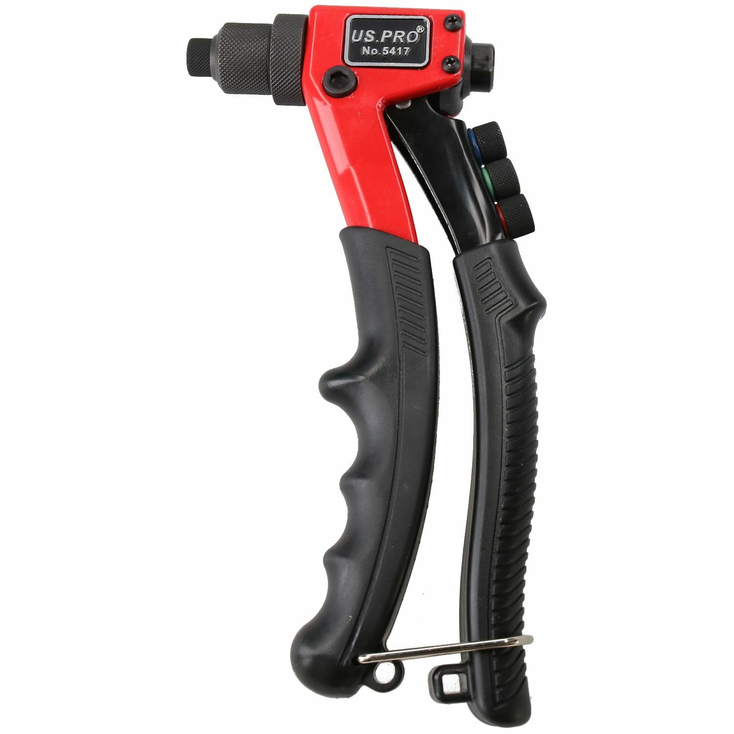 Single Hand Compact Pot Pop Riveter Rivet Tool 2.4mm - 4.8mm + 320 Alu ...