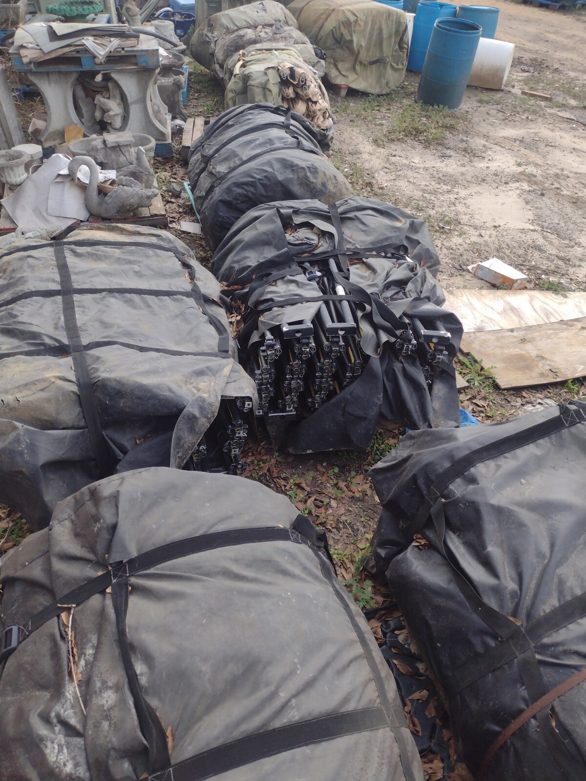 Lot of 40+ BIG US Military Tent Shelters Drash Base-X Utilis Airbeam GP ...