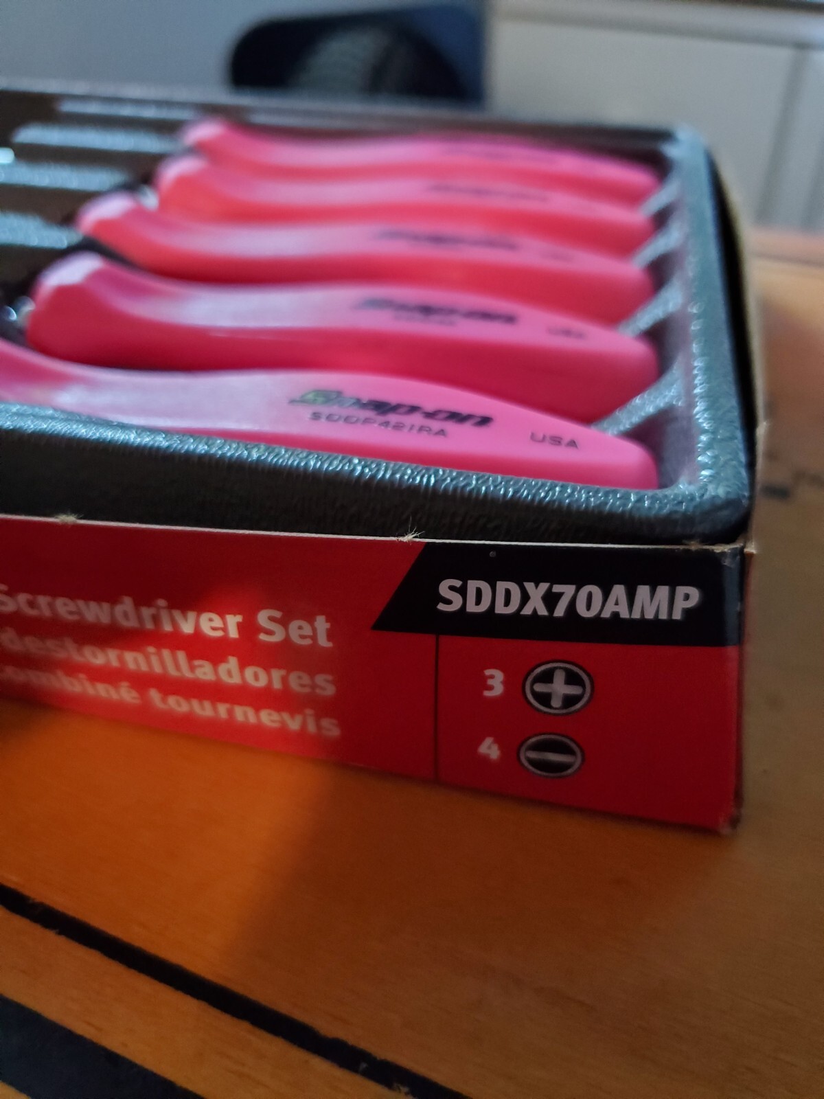 Snap on Pink Hard Handle Combination Screwdriver 7 Pcs Set SDDX70AMP ...