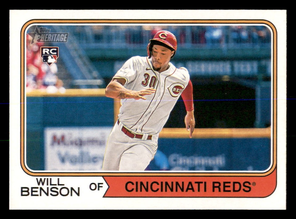 2023 Topps Heritage #699 Will Benson Cincinnati Reds RC Miscut | eBay