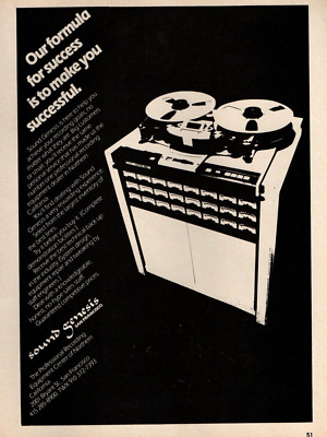 vtg 80s SOUND GENESIS RECORDING STUDIO MAGAZINE PRINT AD Pro Sound ...