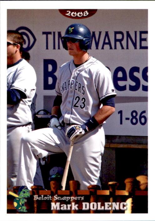 2008 Beloit Snappers Grandstand #6 Mark Dolenc Eagan Minnesota MN ...