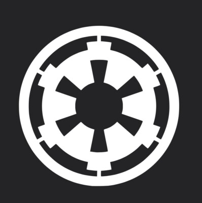 STAR WARS LOGO GALACTIC EMPIRE STICKER VINYL DECAL CAR WINDOW | eBay
