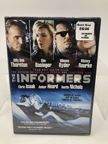 The Informers (DVD, 2009) Billy Bob Thornton Winona Ryder Amber Heard ...