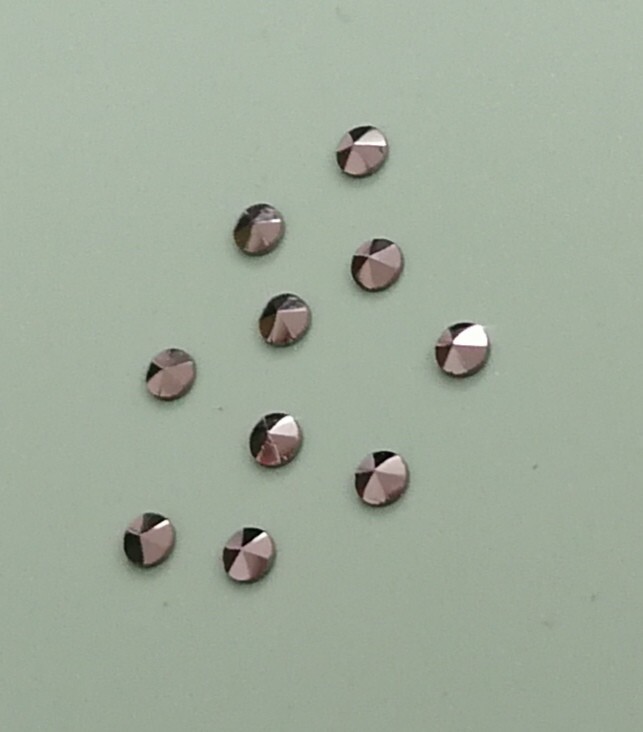 10 LOOSE ROUND MARCASITE STONES CRAFT VINTAGE JEWELLERY REPAIR 1.5mm ...