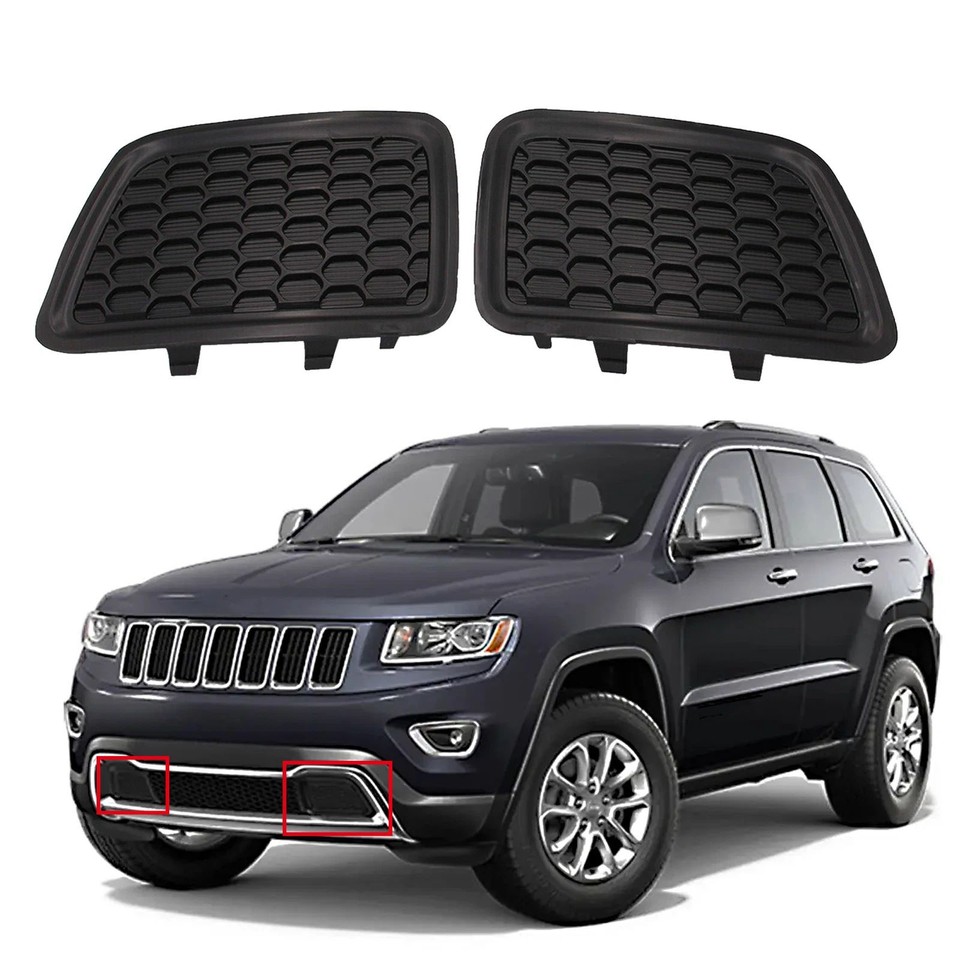 68143098AC Left, Right Bumper Insert Grille For Jeep Grand Cherokee 14 ...