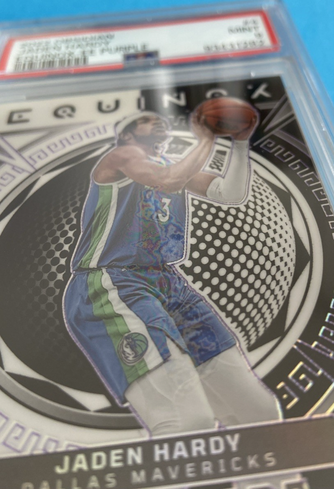 2022 Obsidian Equinox-Electric Etch Purple #4 Jaden Hardy PSA 9 Serial ...