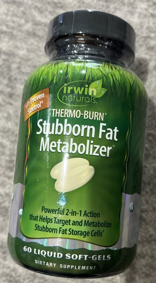 Irwin Naturals Thermo-Burn Stubborn Fat Metabolizer 60 Soft-Gels 2 Pack ...
