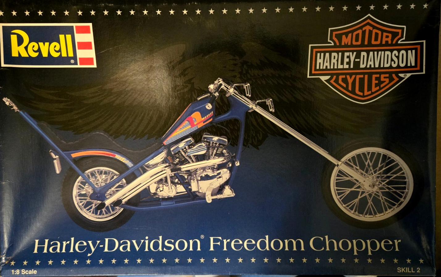 Revell 85-7307 1:8 Harley Davidson Freedom Chopper Motorcycle Model Kit ...