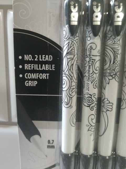 2 X 4pk Inc Soft Scripts #2 Mechanical Pencils 0.7 Mm Lead White and ...