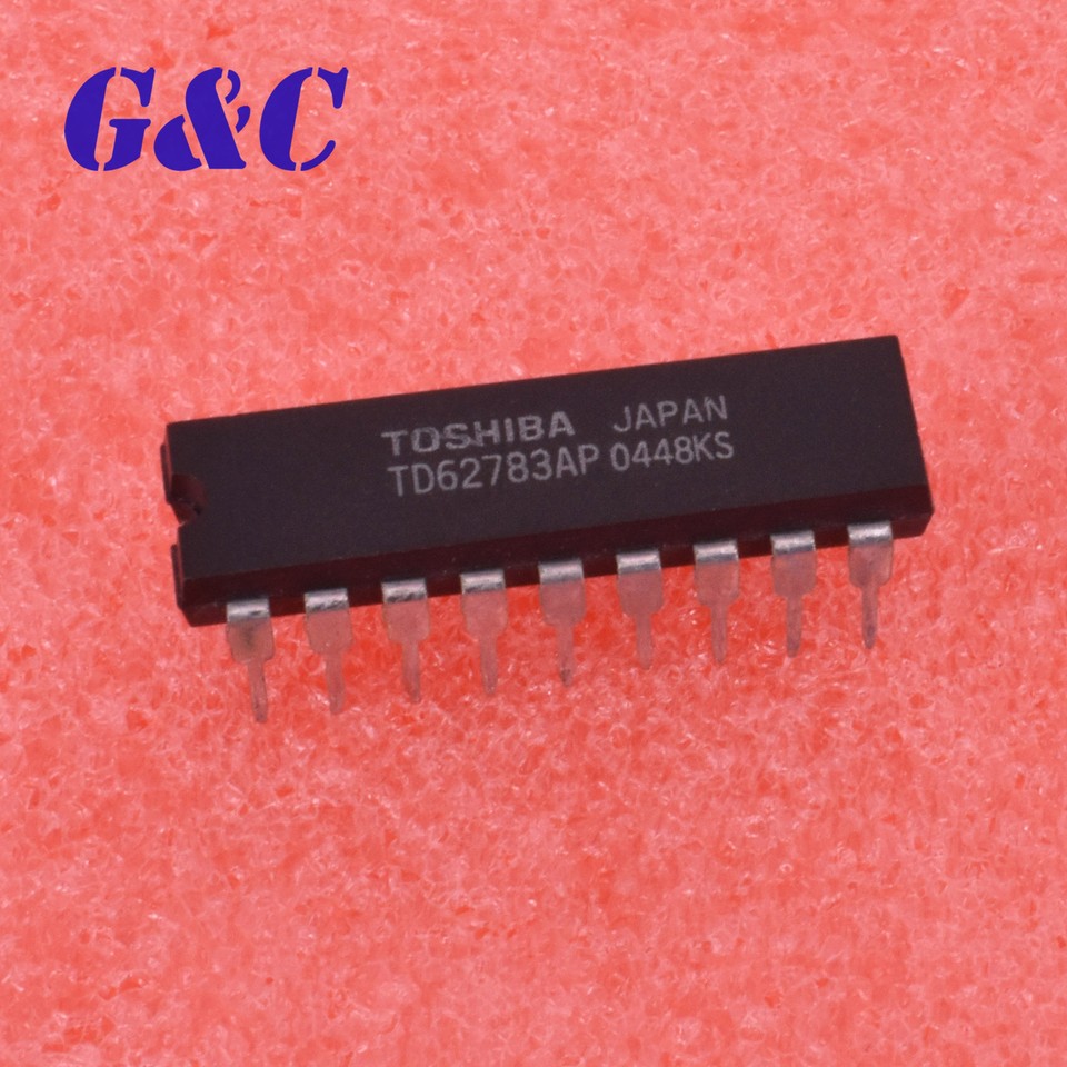 10PCS TD62783AP TD62783 DIP-18 TOSHIBA 8CH HIGH-VOLTAGE SOURCE DRIVER ...