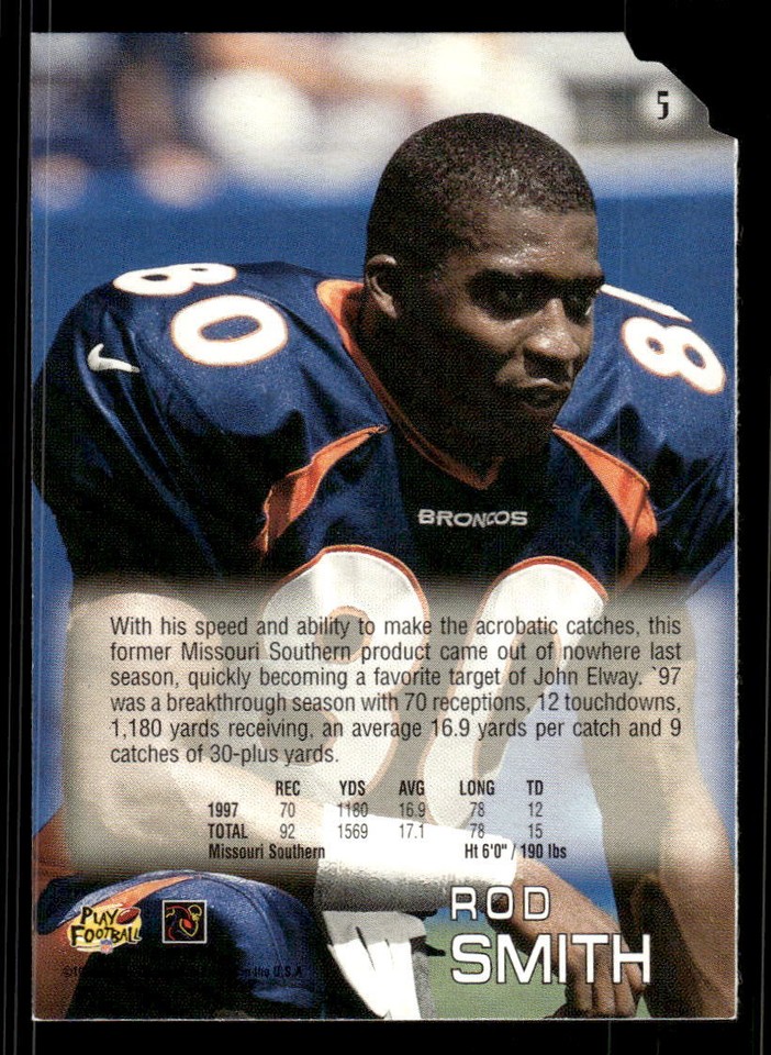 Rod Smith 1998 Playoff Absolute Retail #5 Denver Broncos | eBay