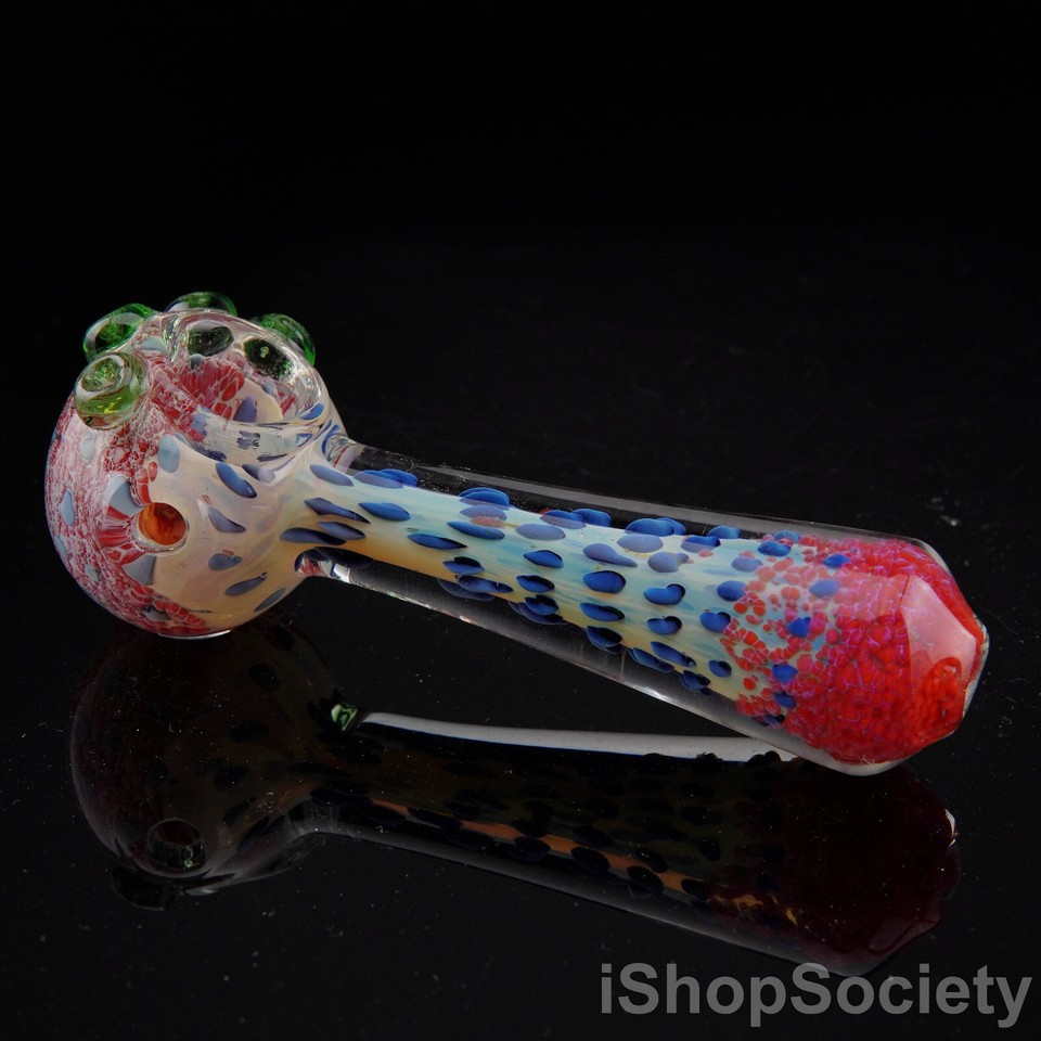4.5" Color Changing Tobacco Smoking Pipe Thick Collectible Glass Pipes ...