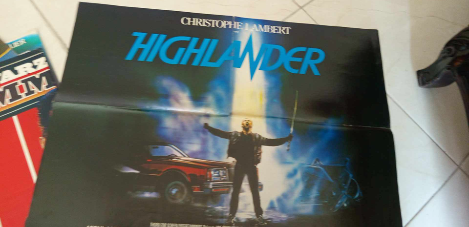 Vintage Folded Double-Side Movie Poster The Joint Brothers - Highlander ...