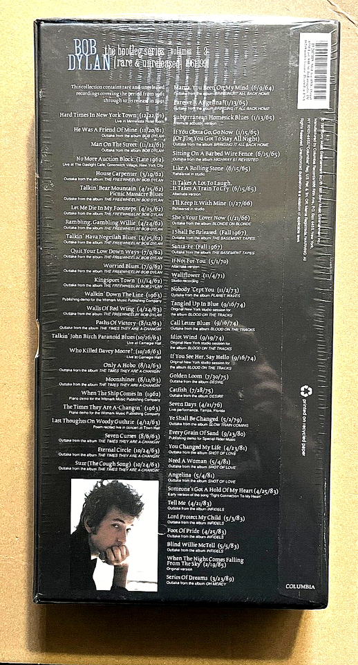 Bob Dylan CD BOX SET The Bootleg Series Volumes 1 -3 1961 - 1991 SEALED ...