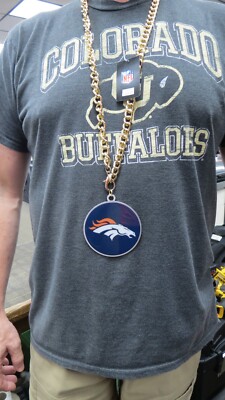NFL DENVER BRONCOS PENDANT WITH 40" CHAIN | eBay