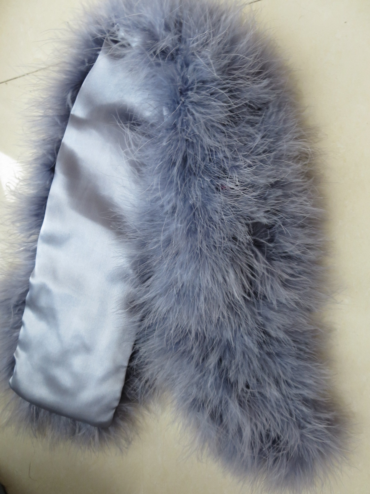Women Real Ostrich Feather Fur Scarf Shawl For Wedding Party Dinner ...