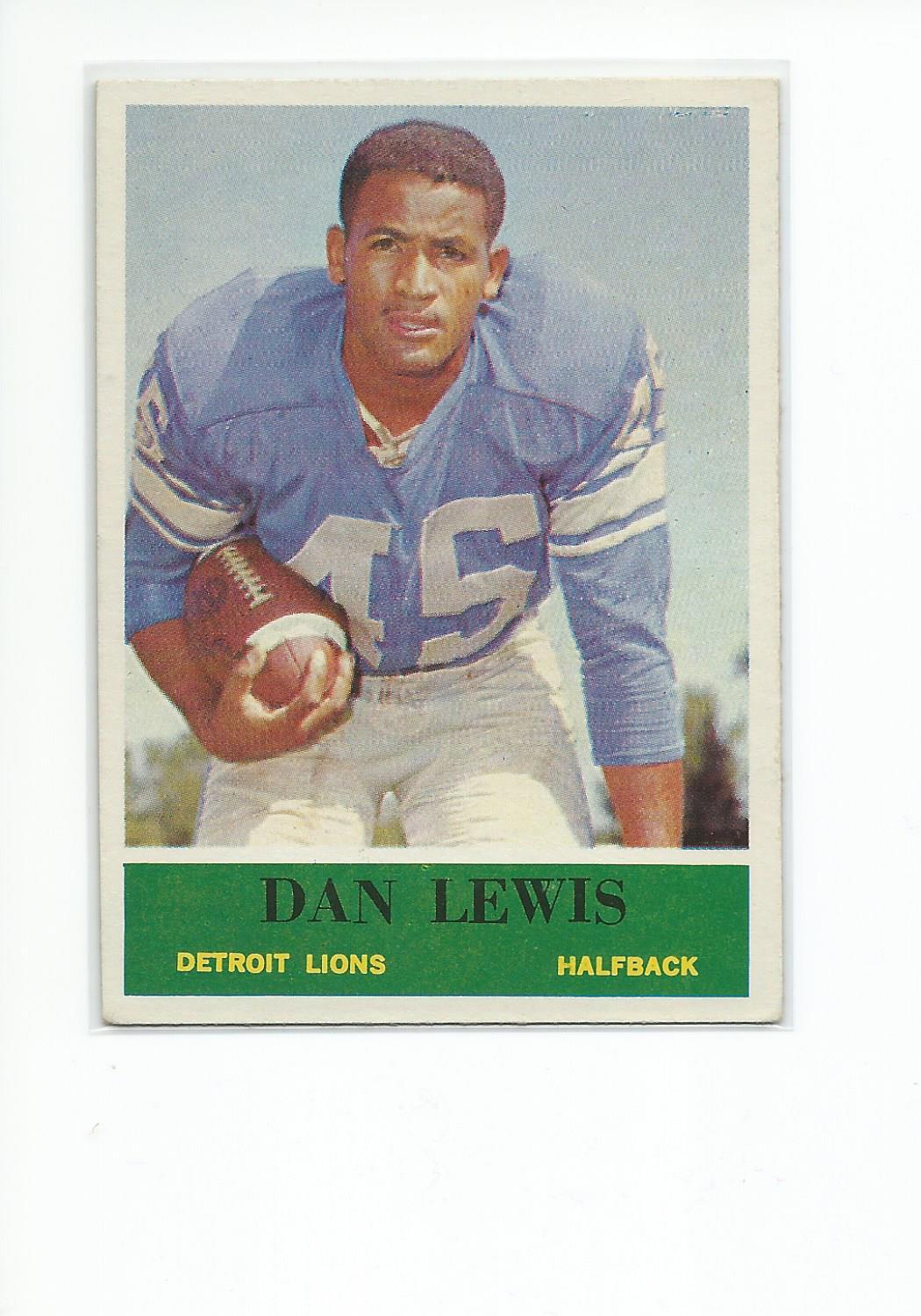DAN LEWIS 1964 Philadelphia Gum Football card #63 Detroit Lions EX+/NR ...
