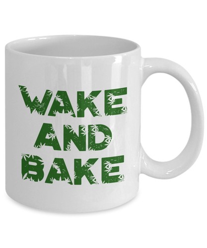 Wale and Bake Mug, Wake-n-bake Mug, Wake-n-bake coffee mug, Wake n bake ...