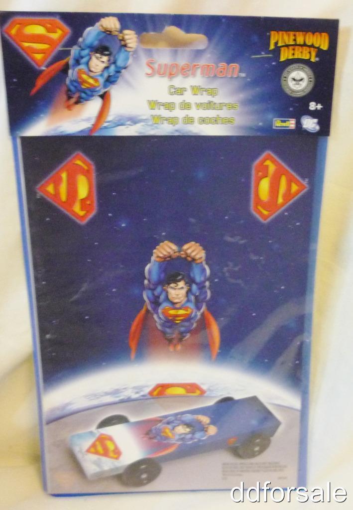Pinecar Superman Car Wrap Custom Transfer For Pinewood Derby Racer From ...