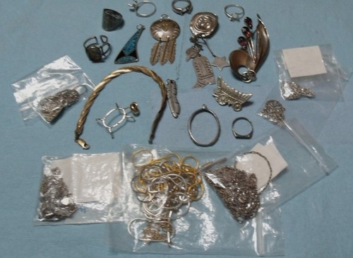 LOT Vintage Sterling Silver Jewelry 112 Grams For Wear or Scrap; incl ...