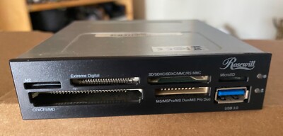 Rosewill SuperSpeed Memory Card Reader (RDCR-11003) 3.5" 74-in-1 USB 3. ...