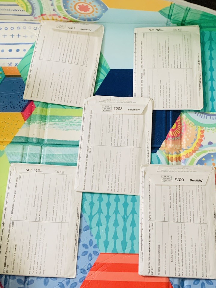 Uncut 1980’s Simplicity Pattern FIRFFELS 7202, 7203, 7204, 7206, 7207 ...